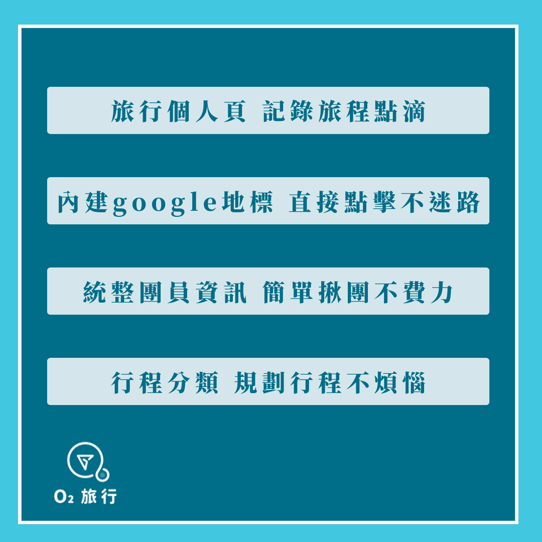 如何在O2旅行分享我的行程 – O2旅行